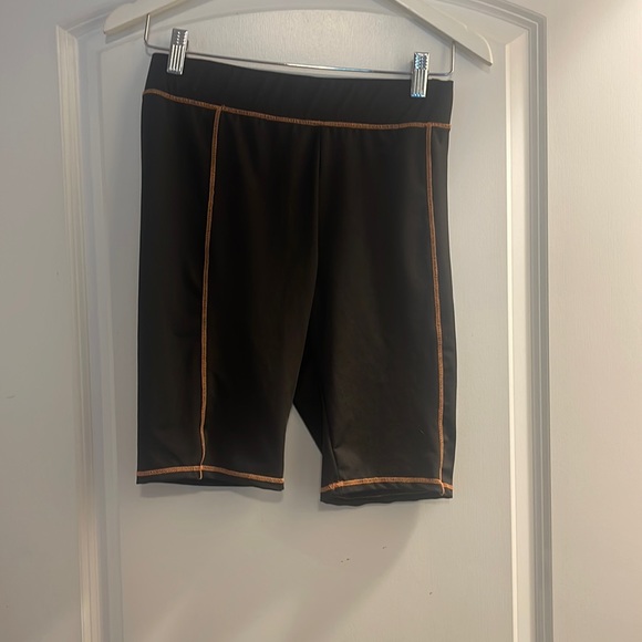 bp | Shorts | Bp Black With Orange Trim Stretch Shorts Leggings Style ...